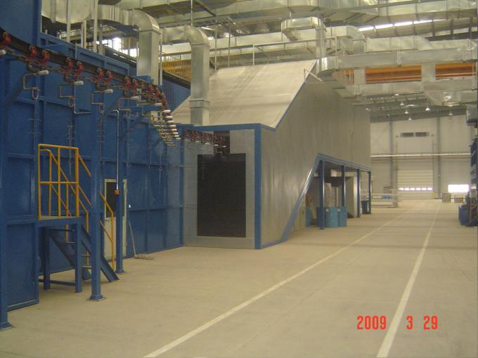 Large Paint Booth With Lifting Working Platform Customied Heavy ...