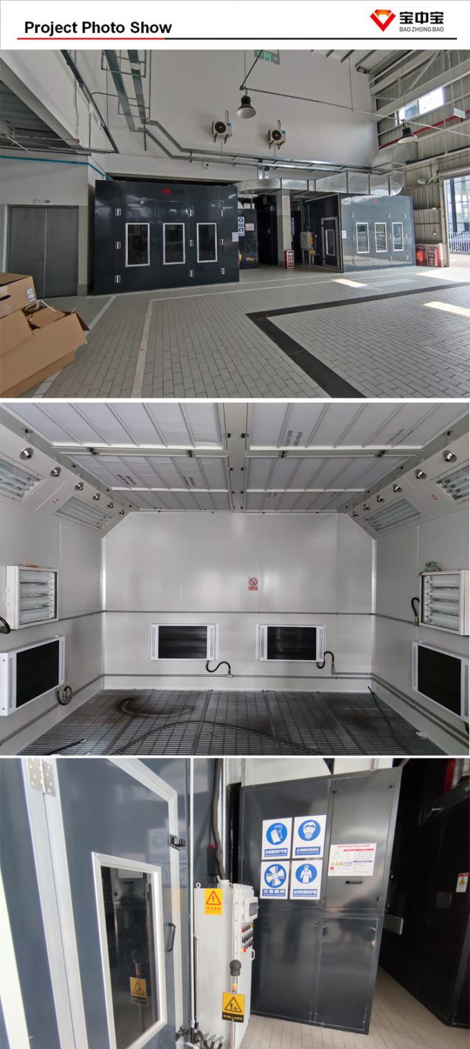 Vehicle Spray Paint CE Standard Paint Booth With Exhausted Big Capacity ...