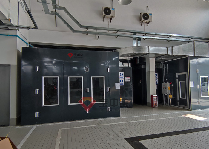 Vehicle Spray Paint CE Standard Paint Booth With Exhausted Big Capacity ...