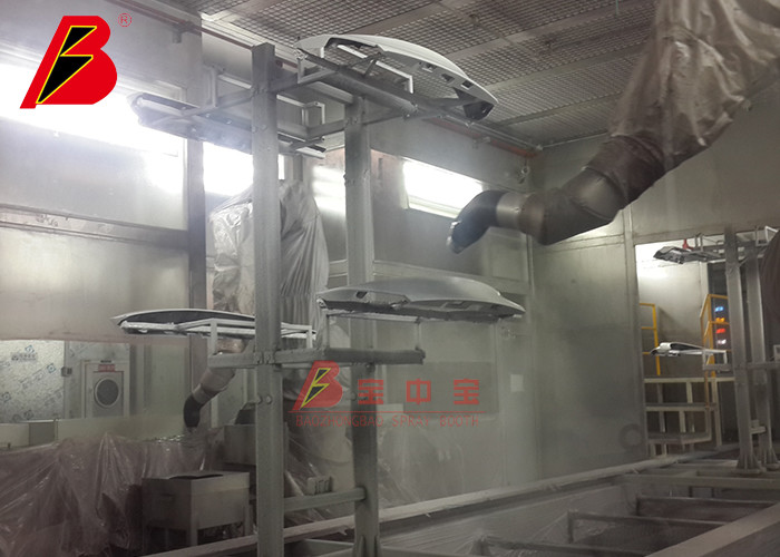 Auto Metal Hood Paint Room With Robot System Painting Production line ...